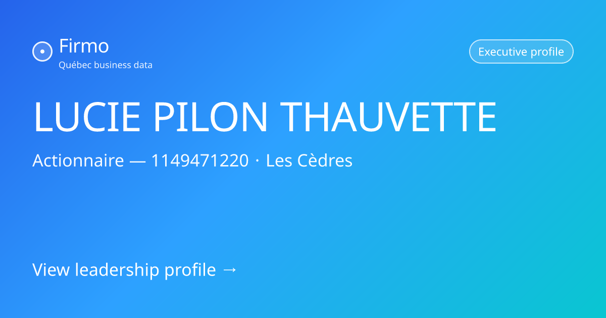 Lucie Pilon Thauvette in Les Cèdres - 1149471220